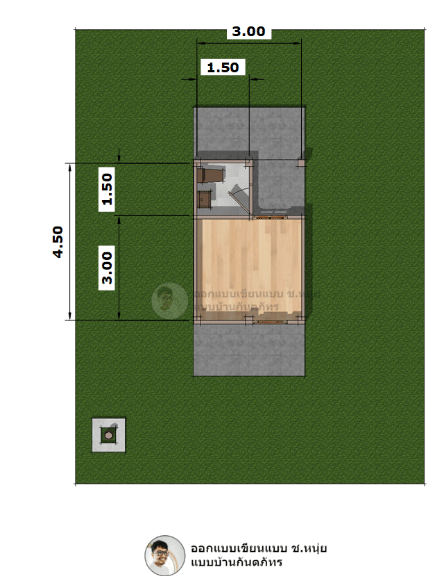 U-010-รีสอร์ท บริการเขียนแบบ แบบรีสอร์ททรงเอ ดีไซน์สุดชิค ดูฟรี