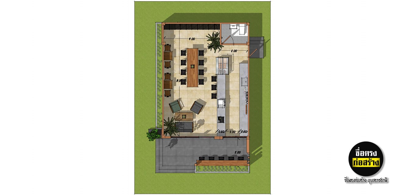 P-187-แบบบ้านลอฟท์ แบบร้านคาเฟ่ ลอฟท์ปูนเปลือย บ้านสวยดูฟรี