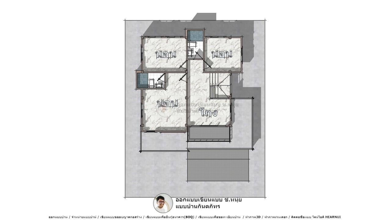 P-431-บ้านคอนเทมโพรารี่ แบบบ้านคลาสสิค บ้านสองชั้น แบบบ้านน่าอยู่
