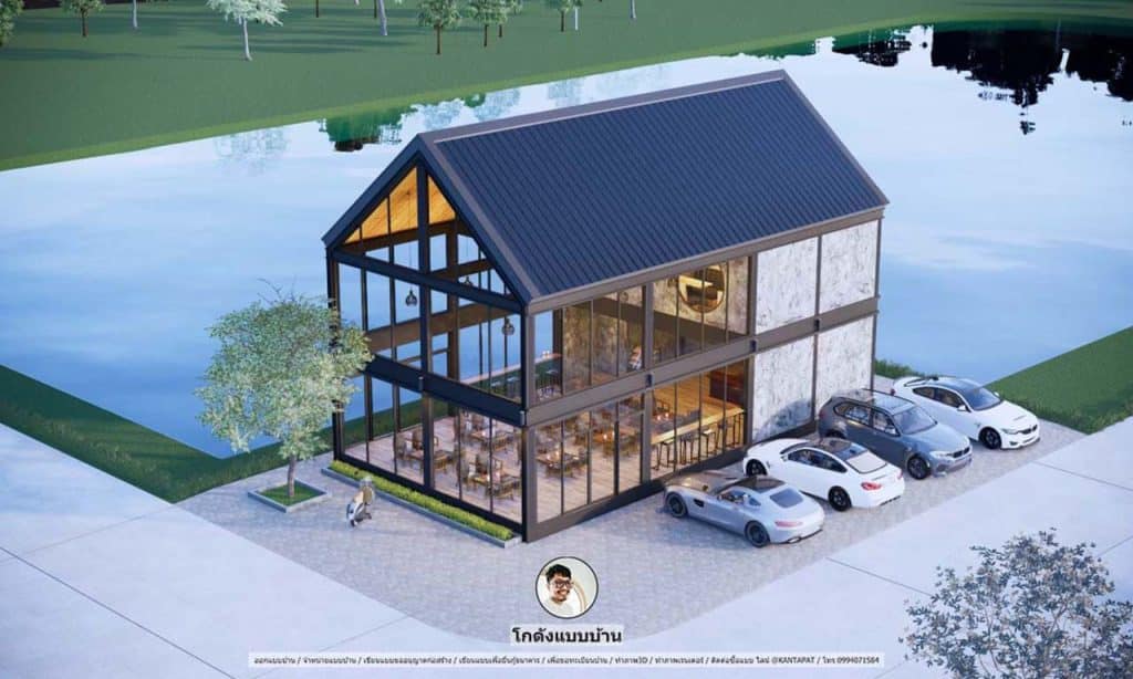 ร้านกาแฟร้านอาหารอาคารอื่นๆ ไอเดียสร้างร้านสวย แบบร้านสไตล์ต่าง ๆ