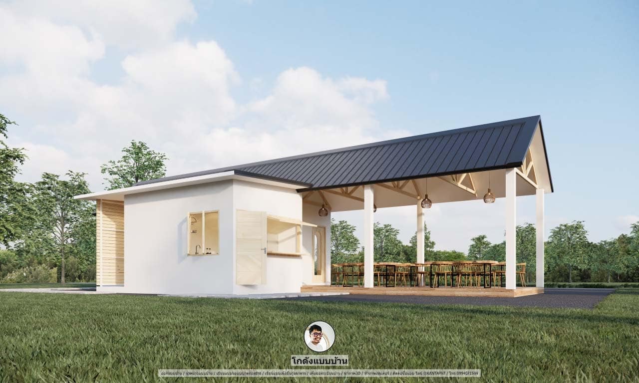 แบบร้านกาแฟ-P-802-4 - โกดังแบบบ้าน 95 thailandhomeplan แบบบ้าน โกดังแบบ ...