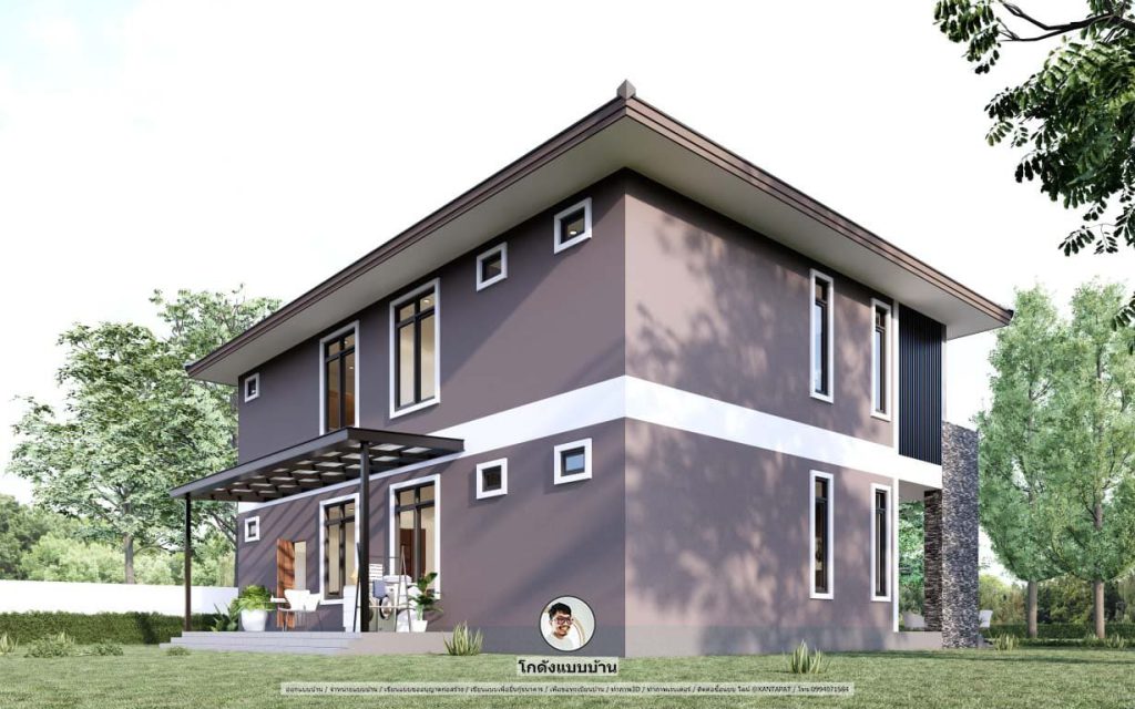 บ้านคอนเทมโพรารี่-P-831 แบบบ้านในอนาคต บ้านสวยสมัยใหม่ดูฟรี