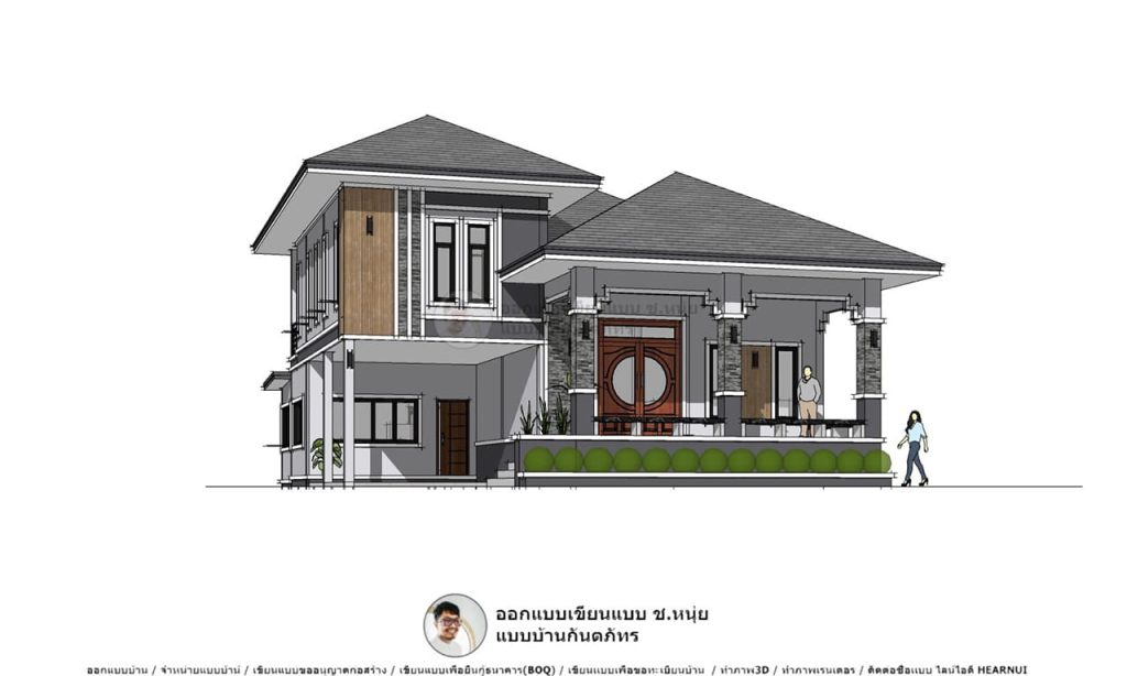 แบบบ้านชั้นครึ่ง แบบบ้านอบอุ่น เว็บรวมผลงานออกแบบบ้านสำหรับคุณ