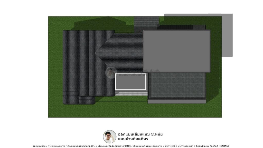 บ้านชั้นเดียวหลังใหญ่-P-811 แบบบ้านในอนาคต 4 ห้องนอน 2 ห้องน้ำ