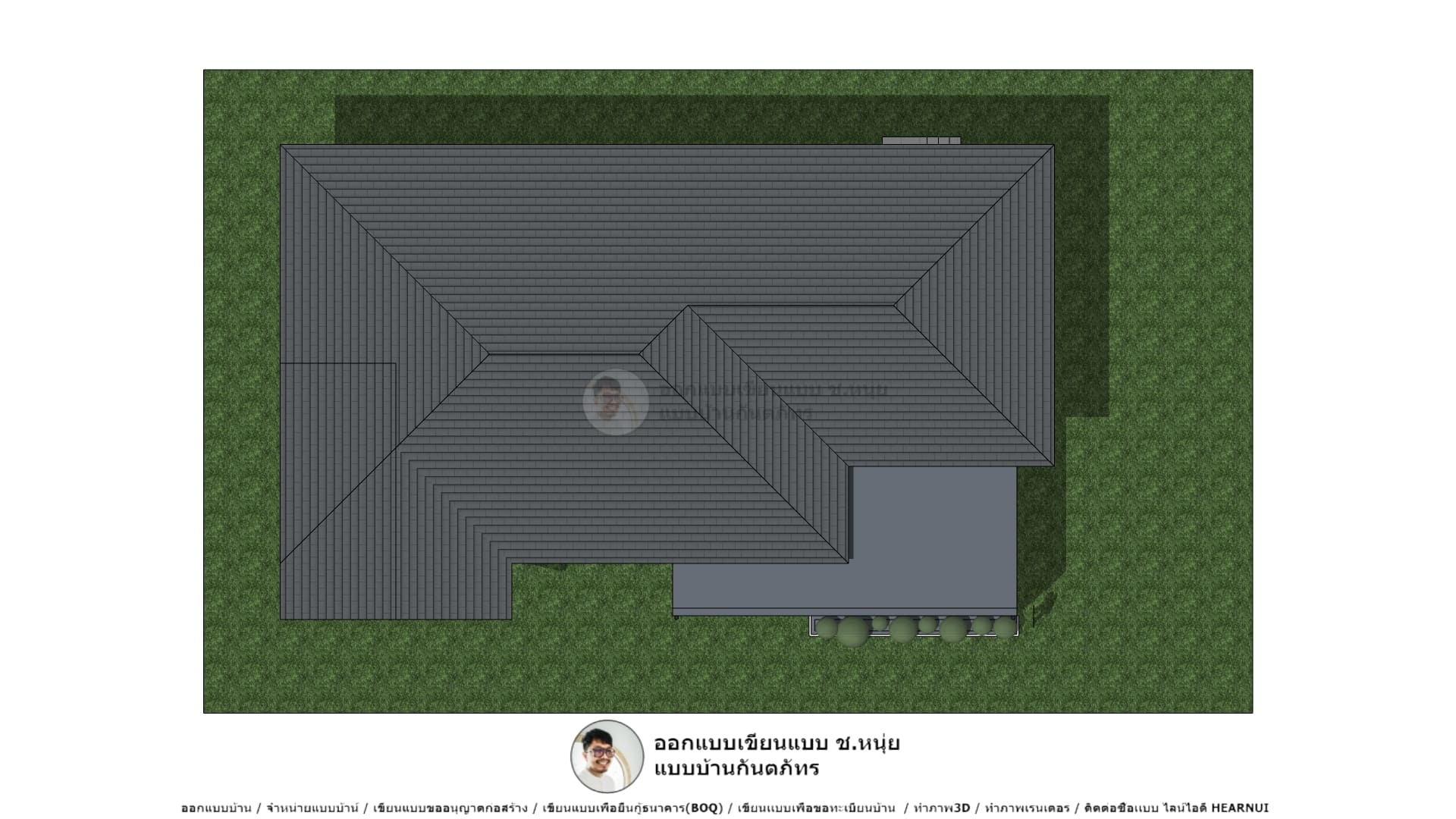 P-1070-แบบบ้านชั้นเดียวสมัยใหม่ดูฟรี บ้านยอดนิยม แบบบ้านอินเทรนด์