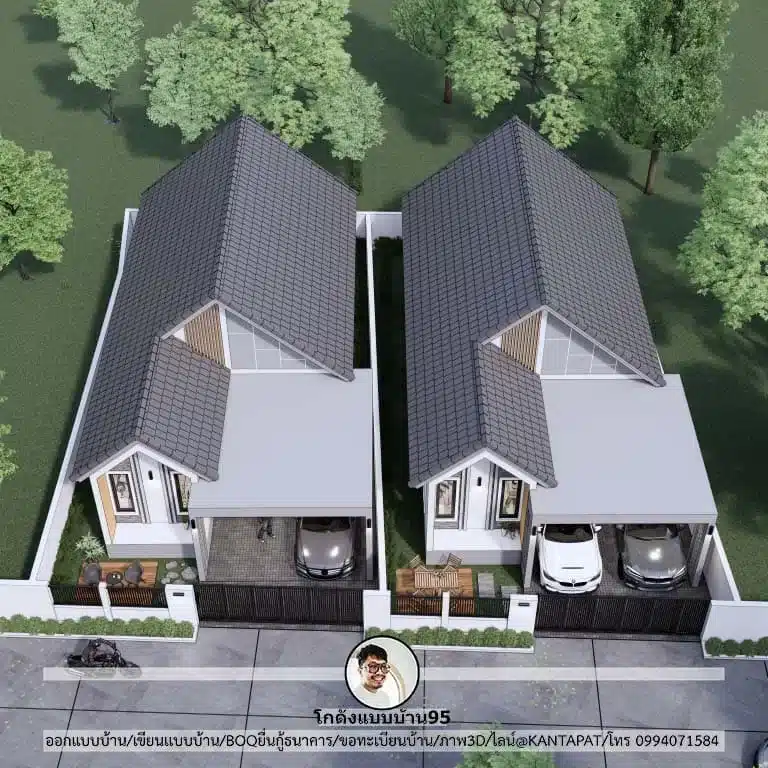 U-043-แบบบ้านโครงการ สไตล์นอร์ดิก ขนาด 146 ตารางเมตร