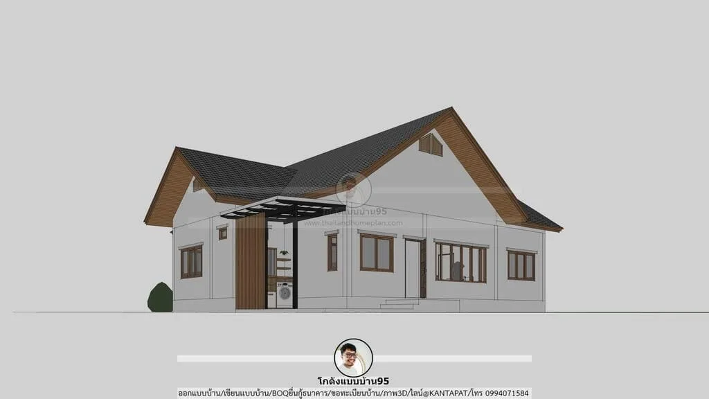 P-1518-บ้านญี่ปุ่นสไตล์มูจิ บ้านสไตล์ญี่ปุ่น ขนาดพื้นที่ 157 ตร.ม.