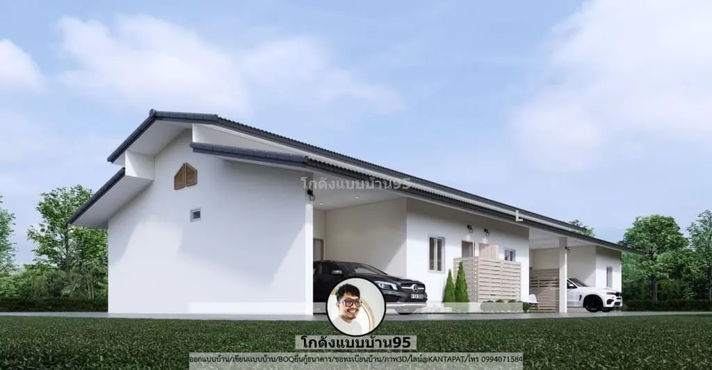 S-076-ออกแบบห้องพักรายวัน แบบบ้านสมัยใหม่ หอพัก อพาร์ตเม้นต์