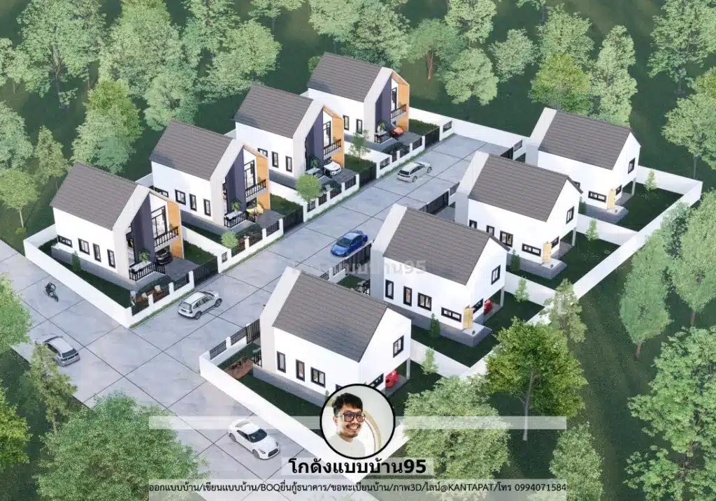 แบบบ้านโครงการ U-118 โครงการบ้านนอร์ดิ ชั้นครึ่ง ขนาด 2 ห้องนอน