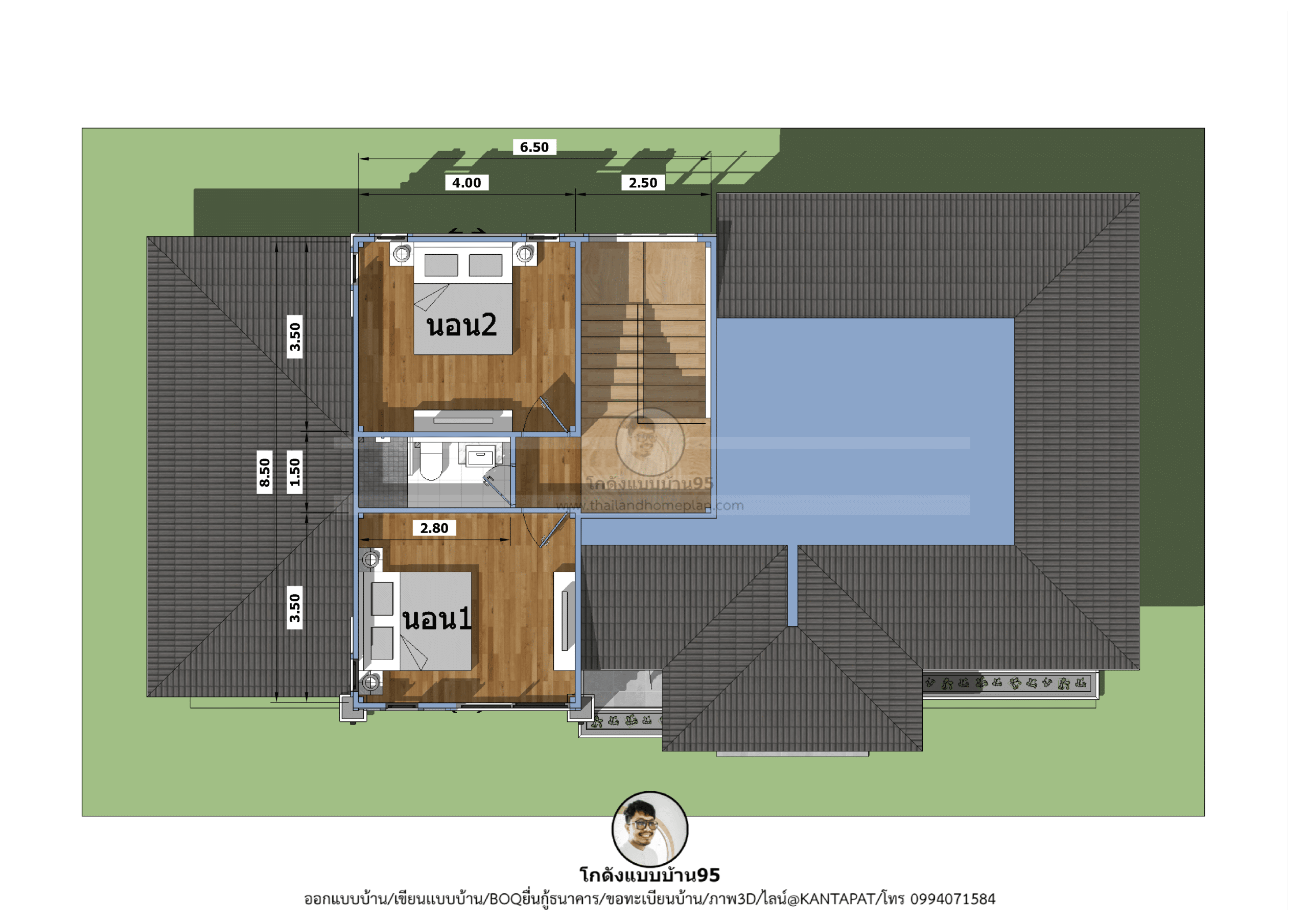 แบบบ้านปั้นหยา P-1998 (15) - โกดังแบบบ้าน 95 thailandhomeplan แบบบ้าน ...