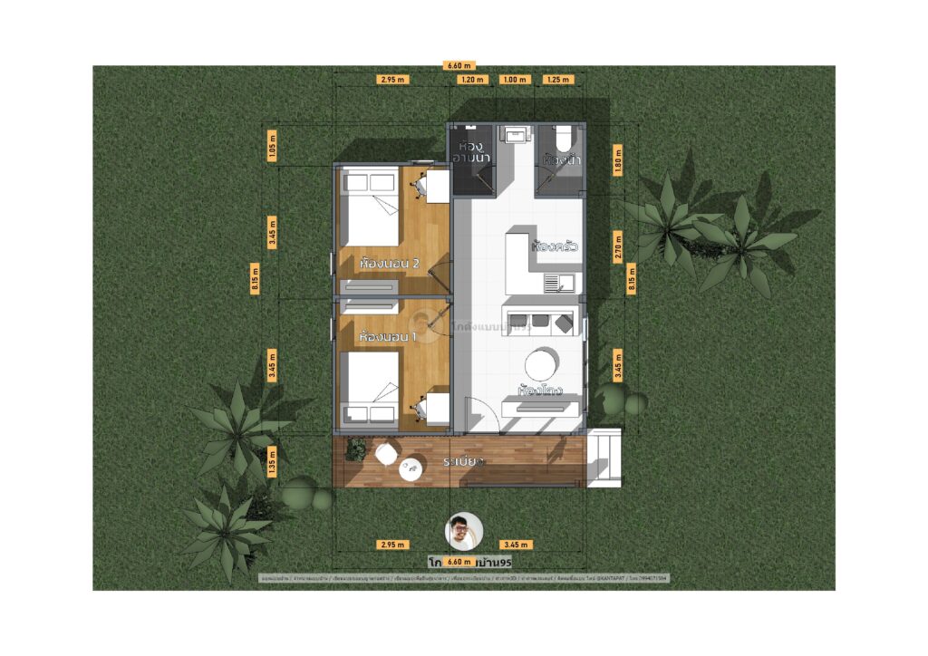 แบบบ้านนอร์ดิก P-2177 ดีไซน์บ้านสวยทัยสมัยมีเอกลักษณ์